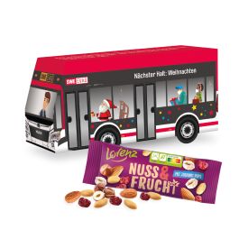 3D Präsent "Bus" mit Lorenz Nuss & Frucht